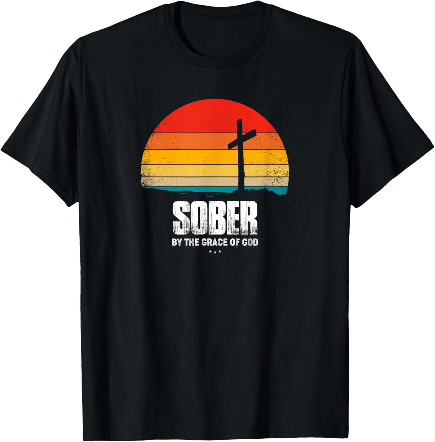 Sober by the Grace of God - AA Recovery Christian Sobriety T-Shirt ...
