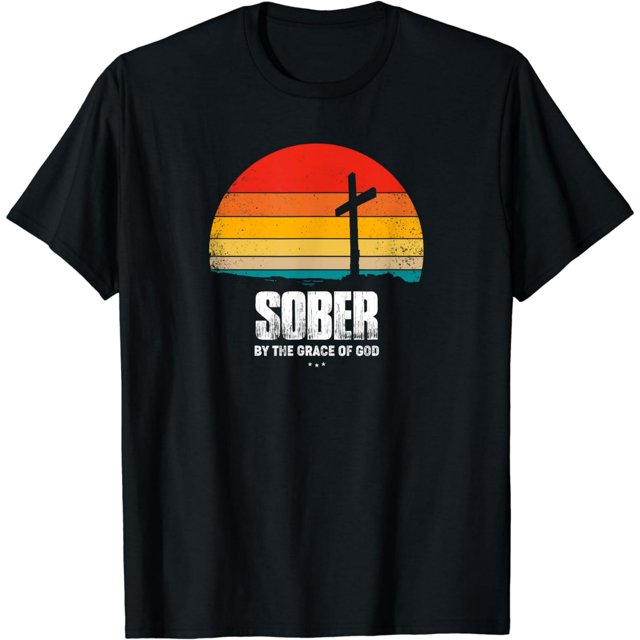 Sober by the Grace of God - AA Recovery Christian Sobriety pure cotton ...