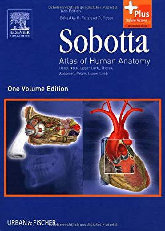 Pre-Owned Sobotta Vol. 1 : Atlas of Human Anatom - Head, Neck, Upper ...