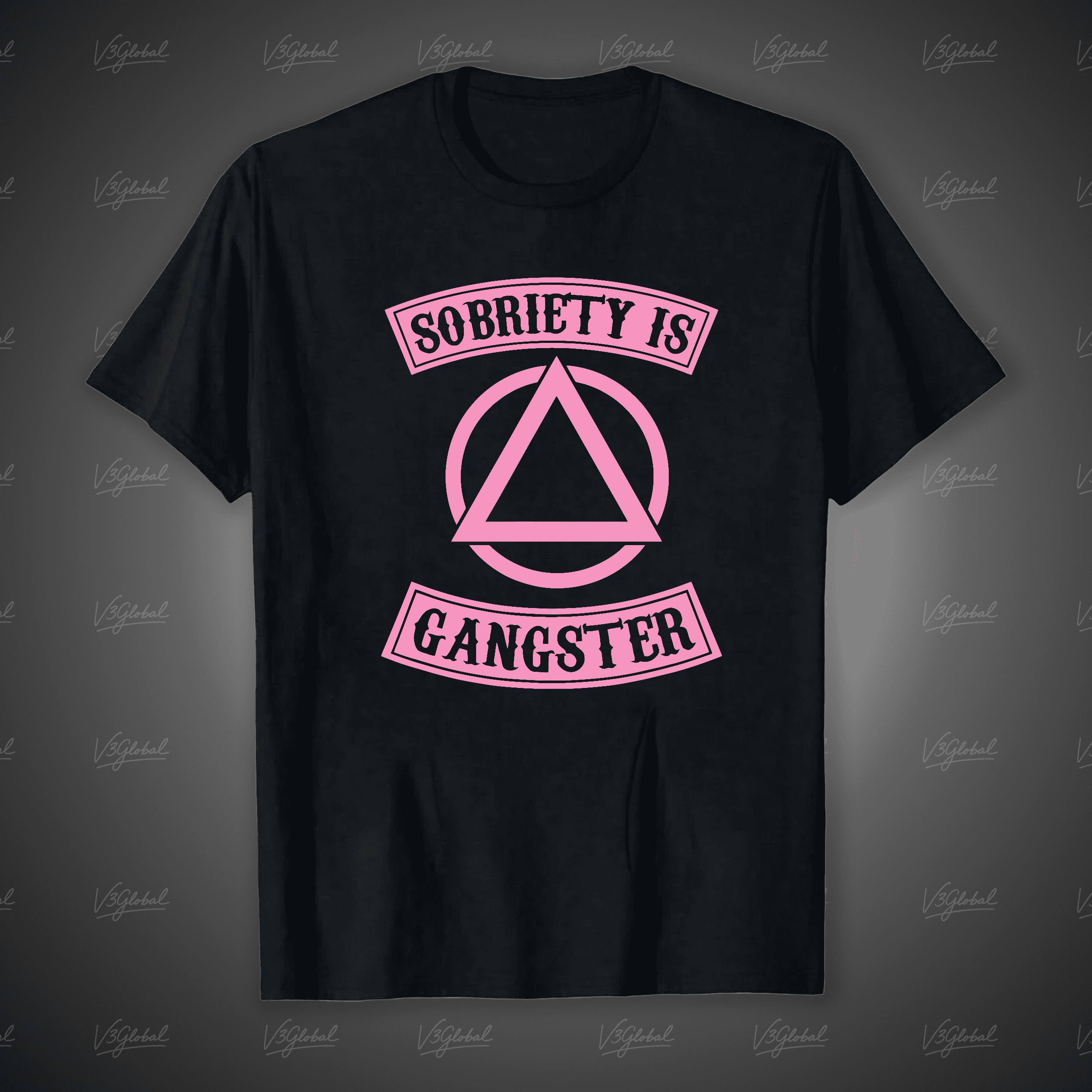 Sobriety Is Gangster, A Powerful and Cool Recovery Quote Graphic Unisex ...