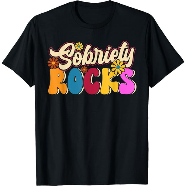 Sobriety Rocks Retro 70s Narcotics Anonymous T-Shirt - Walmart.com