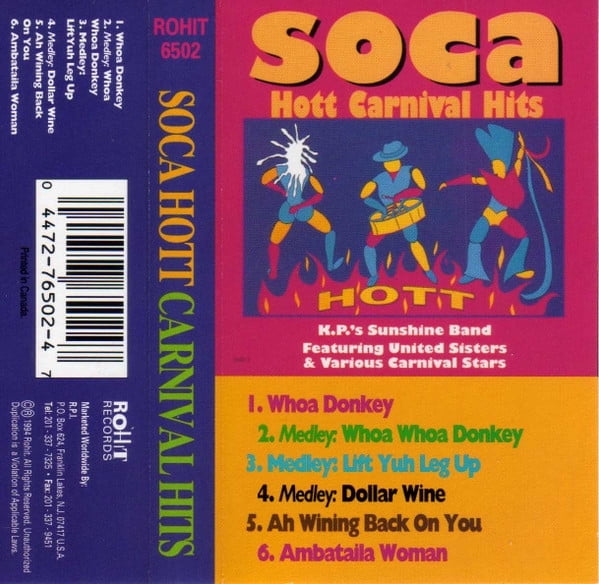 Soca Hott Carnival Hits - K.P. Sunshine Band & More (Cassette) (New ...