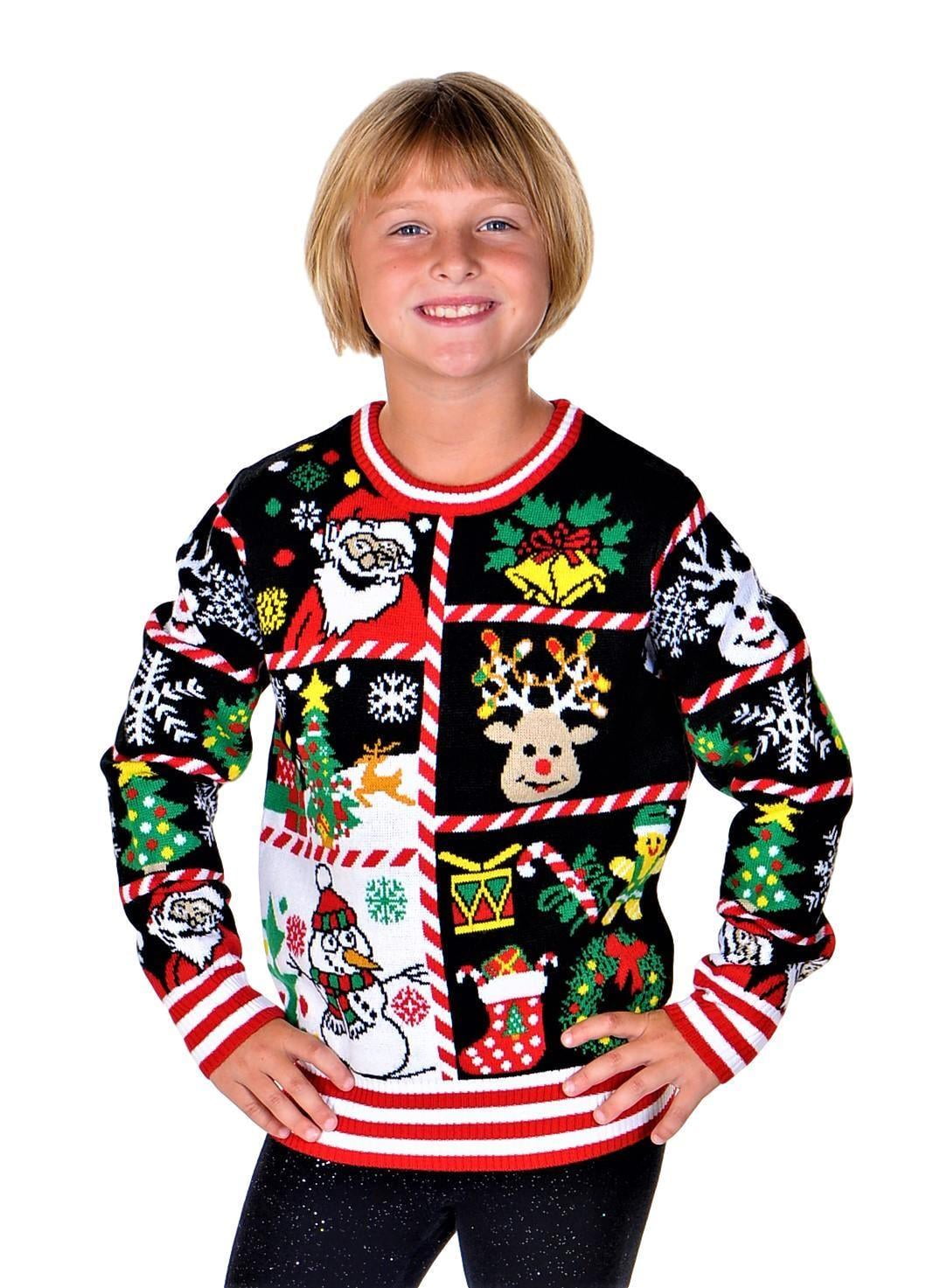 SOCAL LOOK Kids Christmas Sweater-Children’s Acrylic Holiday Pullover ...