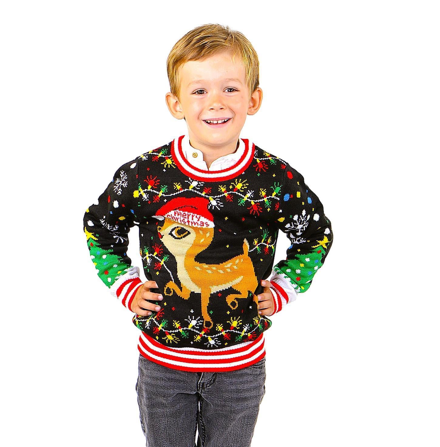 Socal Look Kids Christmas Sweater, Children's Acrylic Holiday Pullover ...