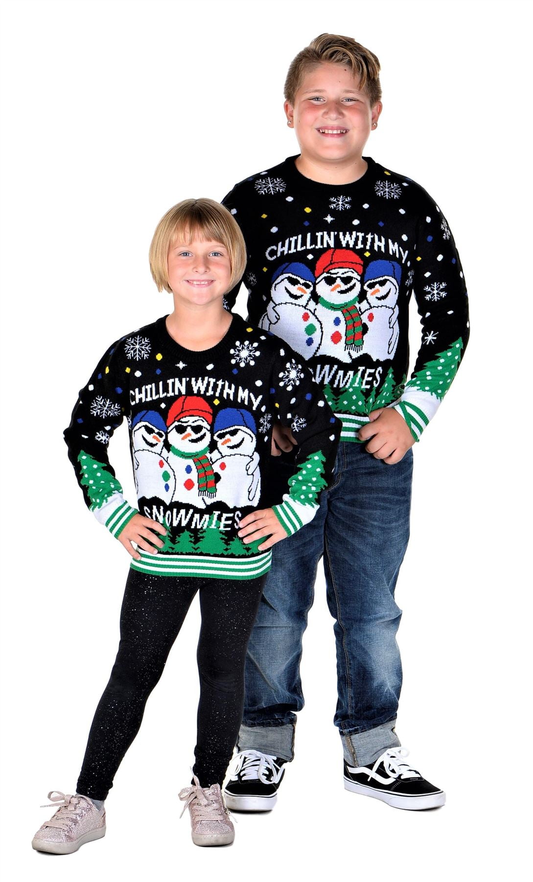 Socal Look Kids Christmas Sweater, Children's Acrylic Holiday Pullover ...