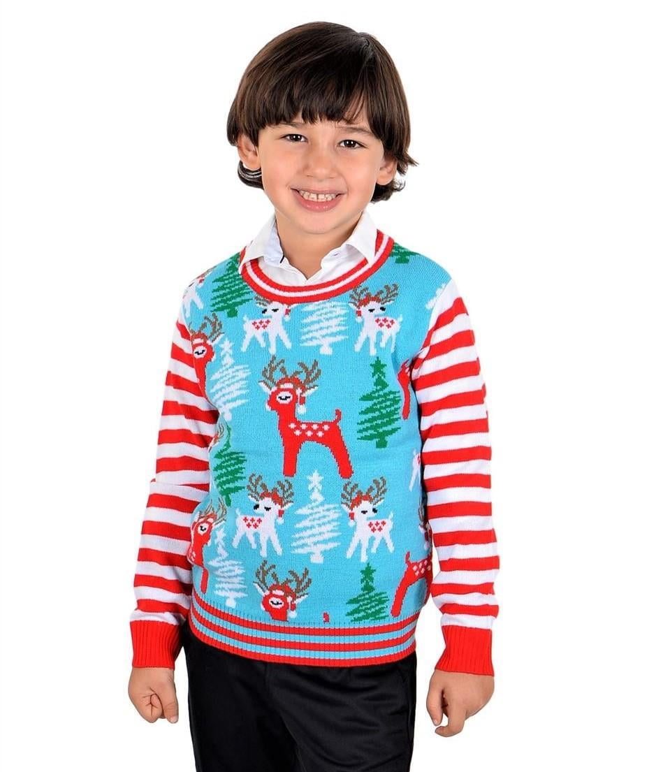 Socal Look Kids Christmas Sweater, Children's Acrylic Holiday Pullover ...