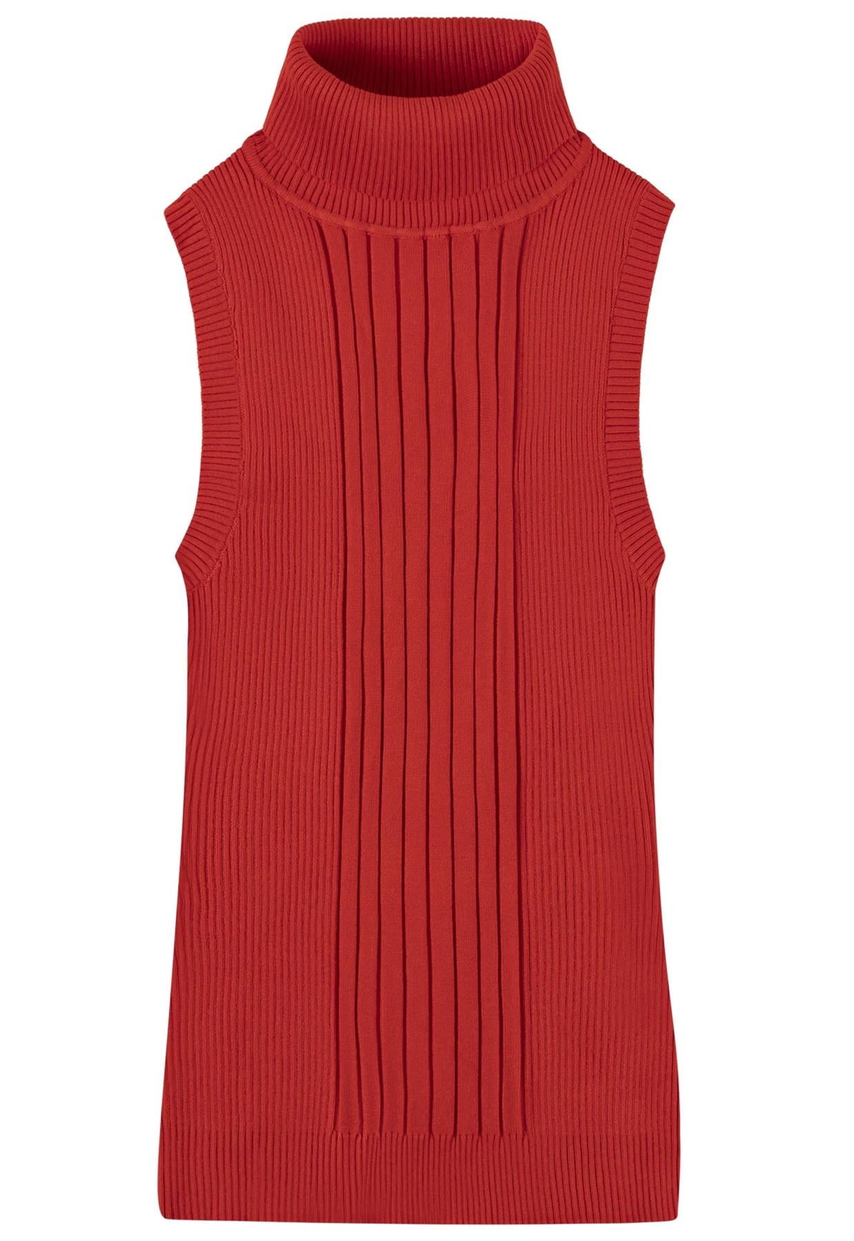 Socal Look Women's Sleeveless Turtleneck Sweater Top in Stretchable ...