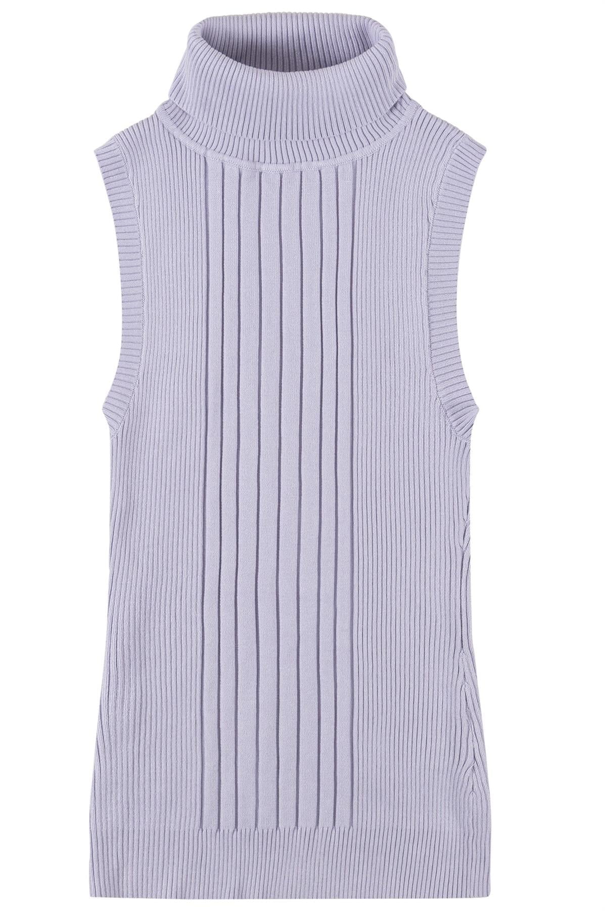 Socal Look Women's Sleeveless Turtleneck Sweater Top in Stretchable ...