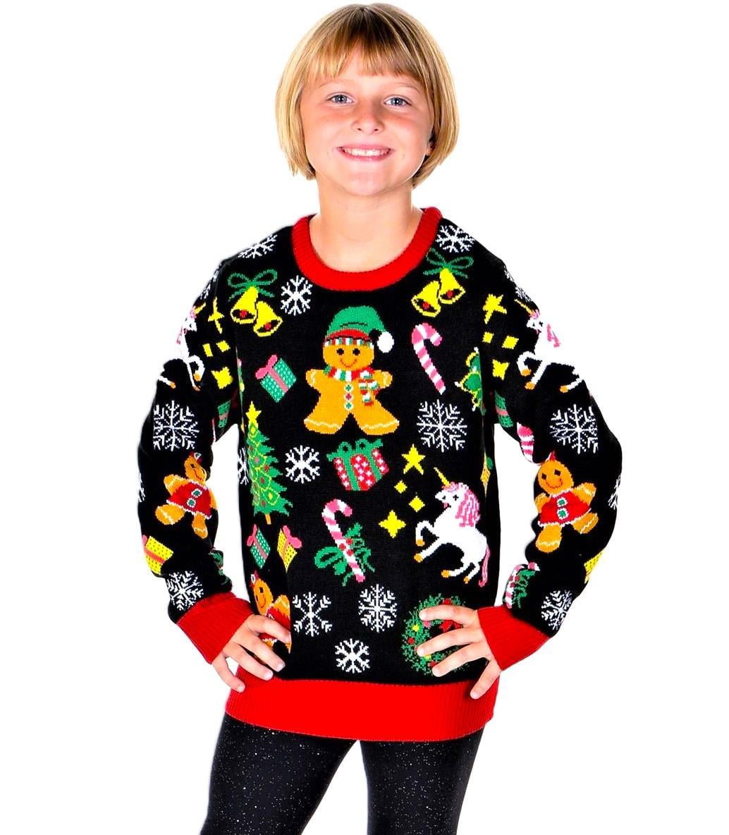 SOCAL LOOK Kids Christmas Sweater-Children’s Acrylic Holiday Pullover ...