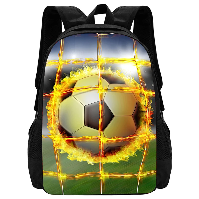 Soccer 3d Print School Bag Nylon Backpack with Football Patten Large ...