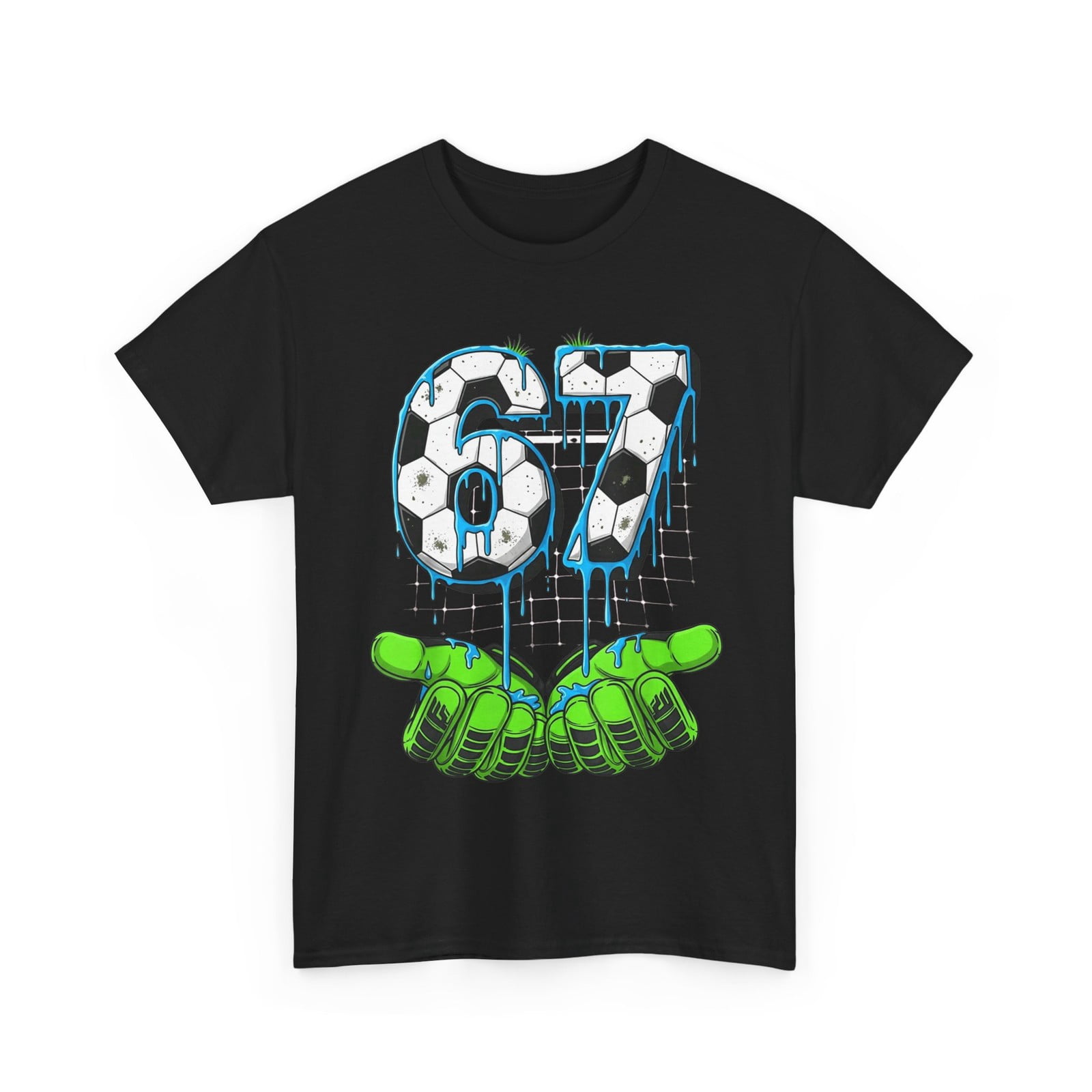 Soccer 67 Six Seven Funny Gen Alpha Meme Drip T-Shirt - Walmart.com