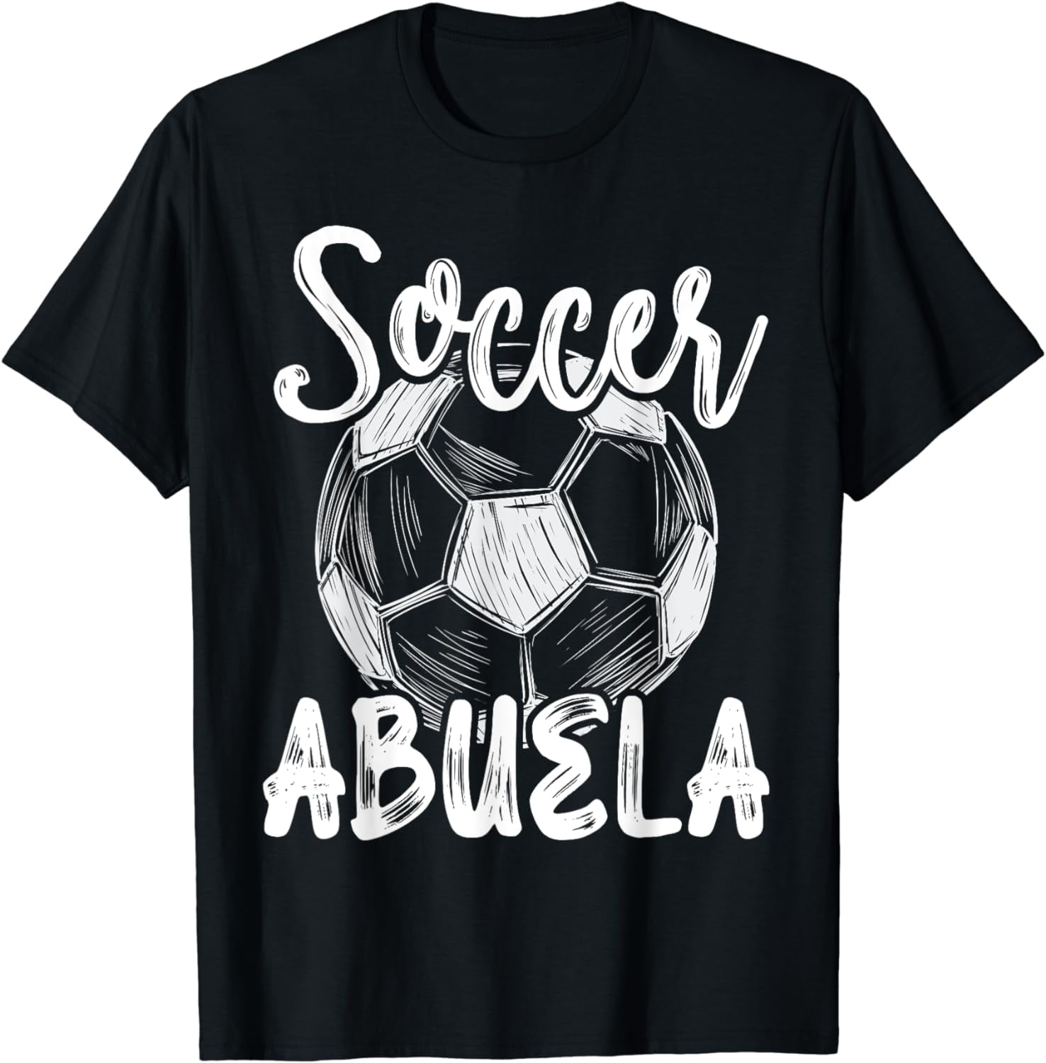 Soccer Abuela Women Family Matching Team Player Soccer Ball T-Shirt ...