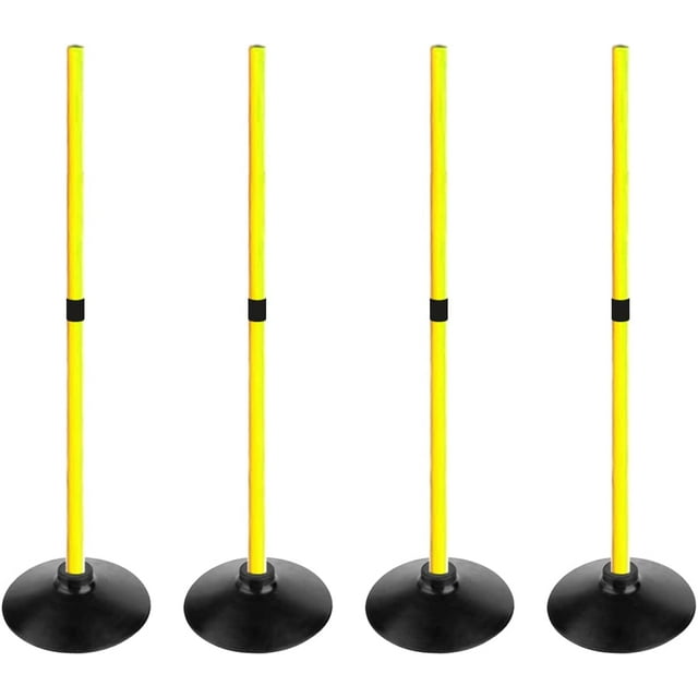 Soccer Agility Poles Set Detachable Sports Trainning Speed Pole Slalom ...