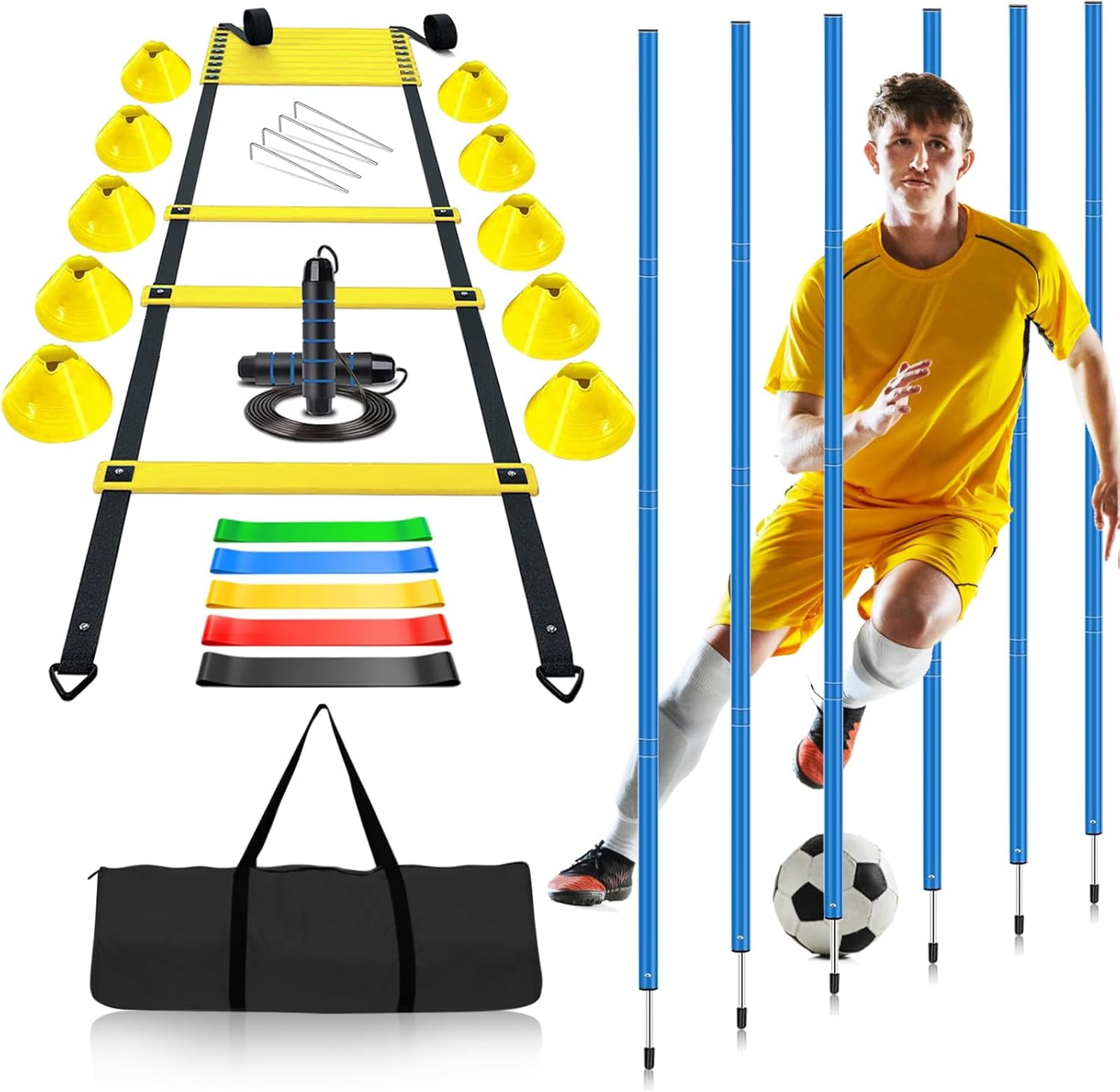 Soccer Agility Training Poles Equipment |Adjustable Soccer Equipment ...
