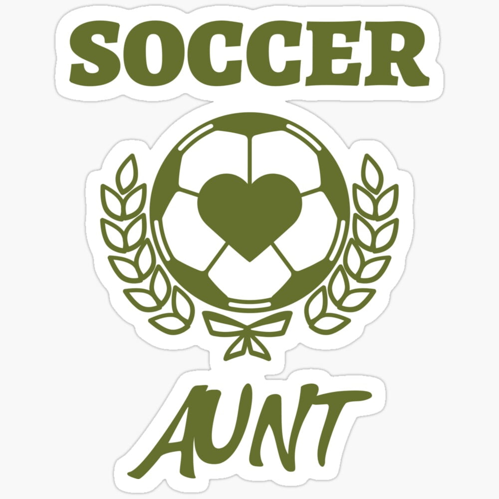 Soccer Aunt Sticker Phone Decal Water Bottle Stickers Car Decals ...