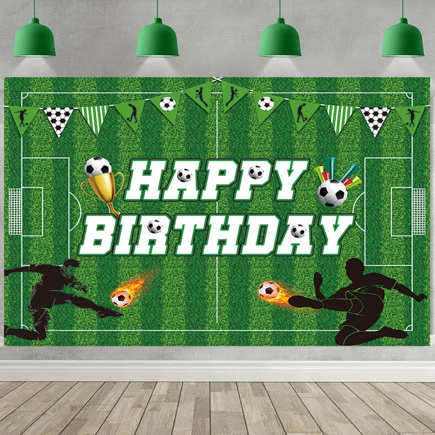 Soccer Backdrop Soccer Theme Birthday Party Decorations for Boys Kids ...