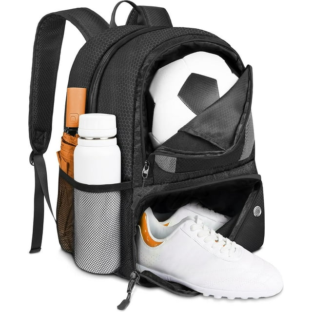 Soccer Backpack,Soccer Bag with Ball Holder, Water resistant Sport ...