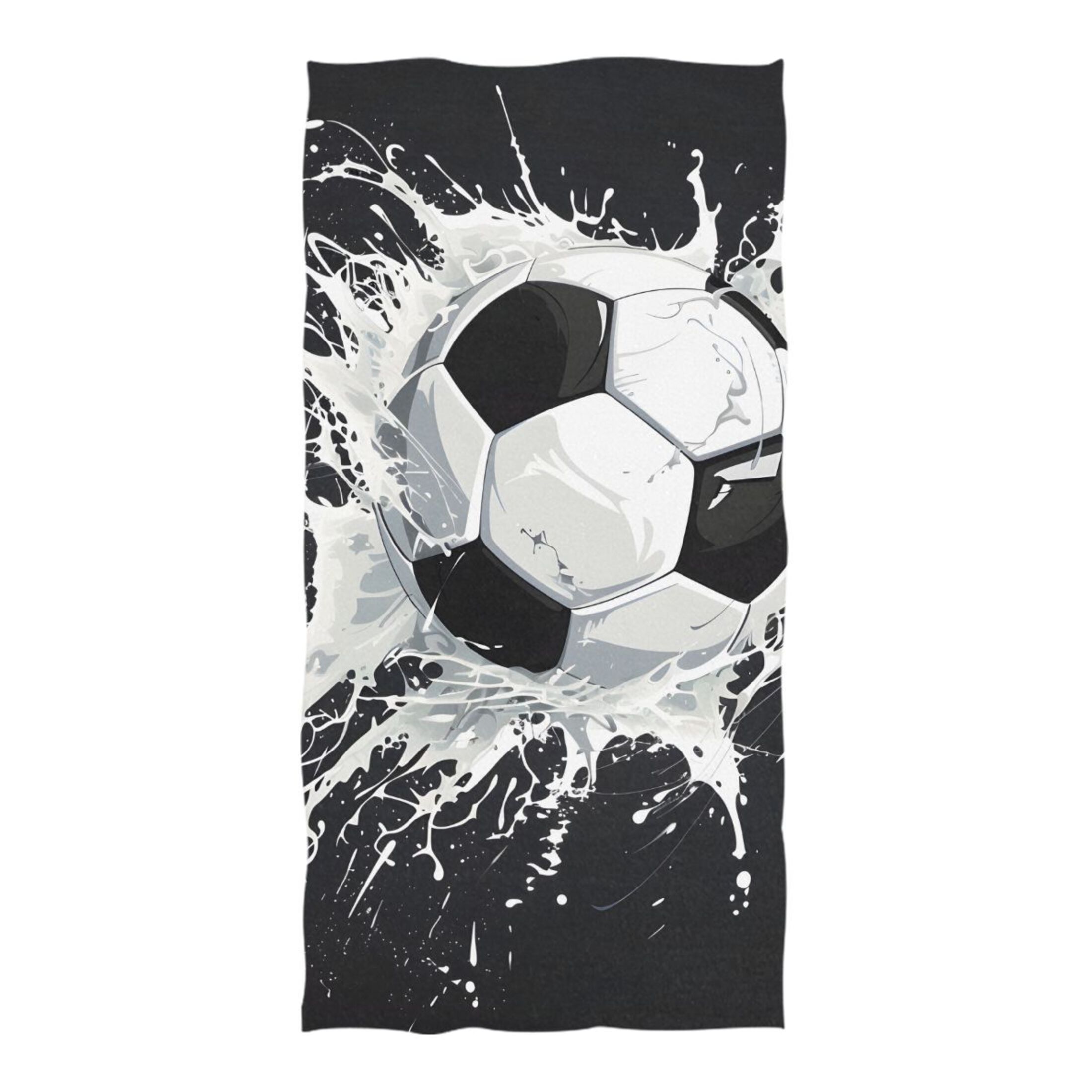 Soccer Ball Beach Towel Oversized 74"x37" Pool Towels Soft Absorbent ...
