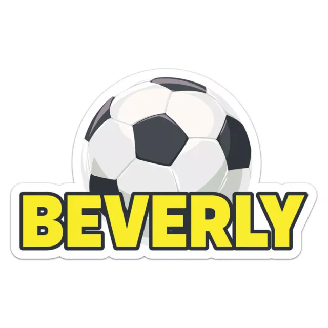 Soccer Ball Beverly Name Sticker Phone Decal Water Bottle Stickers Car ...