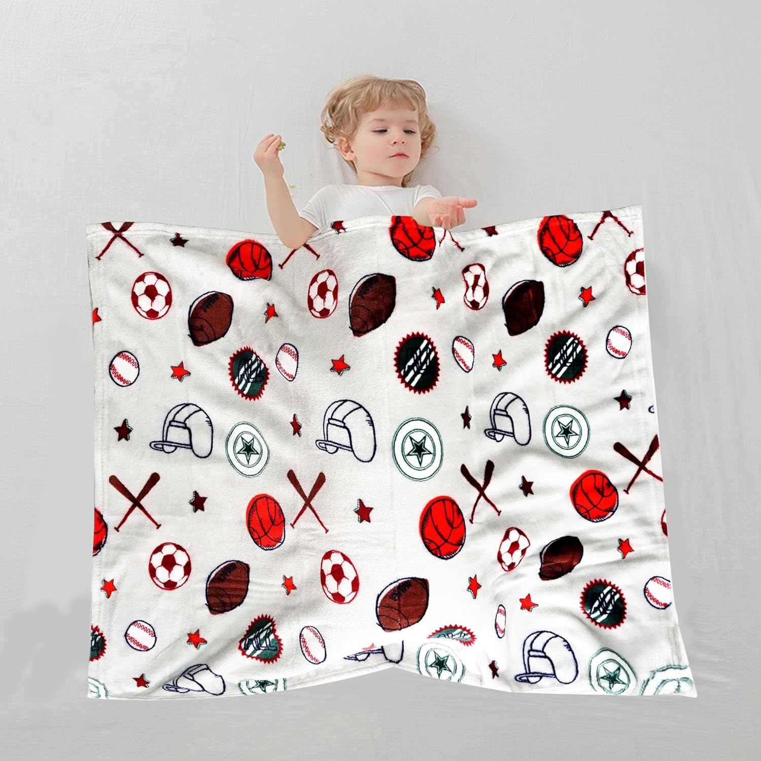 Soccer Ball Blanket for Babies, Baby Throw Blanket for Boys and Girls ...