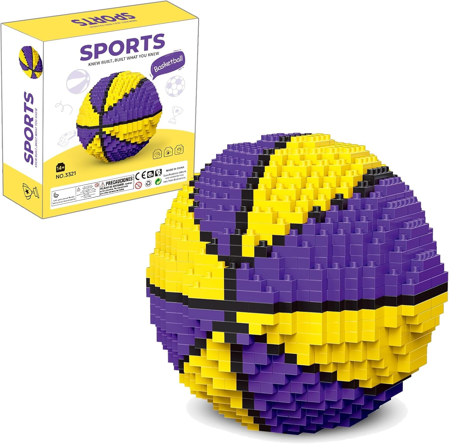 Soccer Ball Building Set,800 Pcs Polyhedral Spherical Blocks Kit,STEM ...