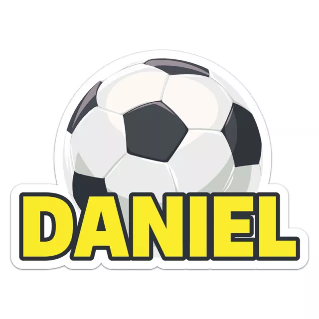 Soccer Ball Daniel Name Sticker Phone Decal Water Bottle Stickers Car ...