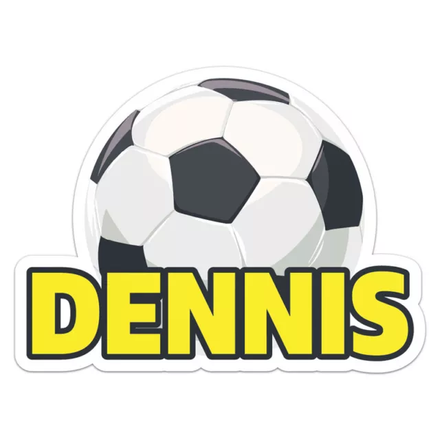 Soccer Ball Dennis Name Sticker Phone Decal Water Bottle Stickers Car Decals, Laptop Sticker ...