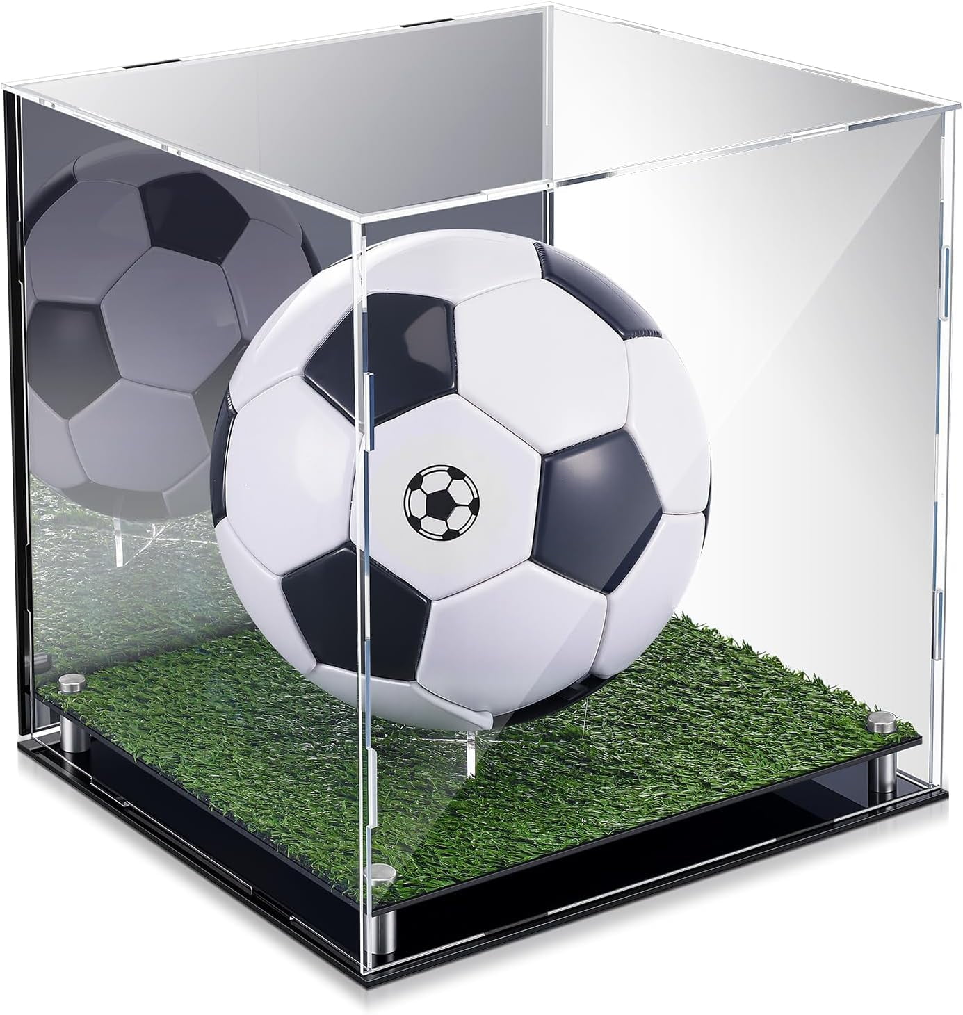 Soccer Ball Display Case 12" x 11" x 10.5" Acrylic Clear Display Case ...