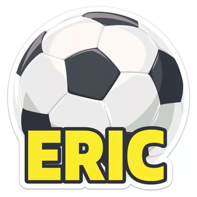 Soccer Ball Eric Name Sticker Phone Decal Water Bottle Stickers Car ...