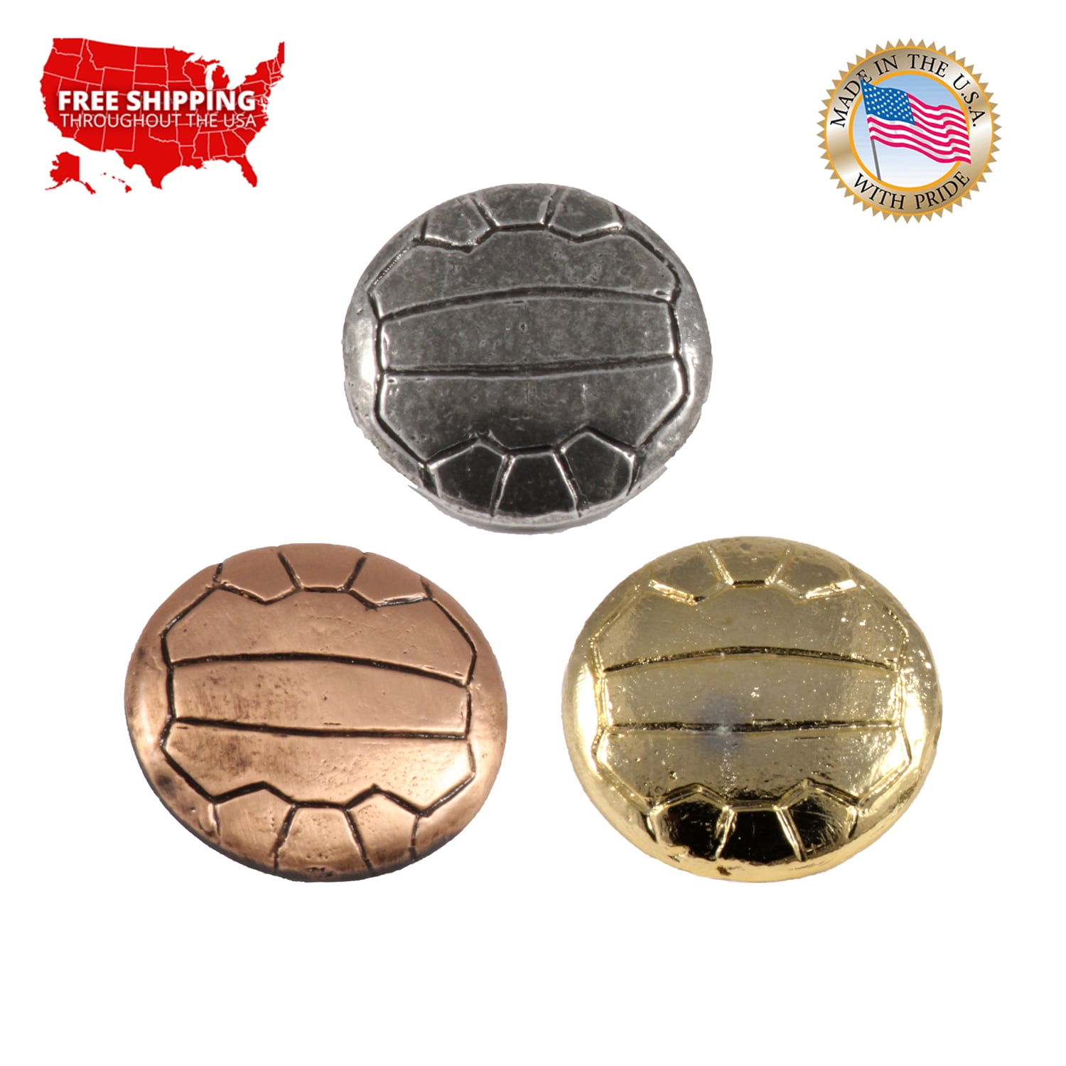 Soccer Ball, Football, Futbol, Gold Plated, Metal, Hat, Lapel, Brooch ...