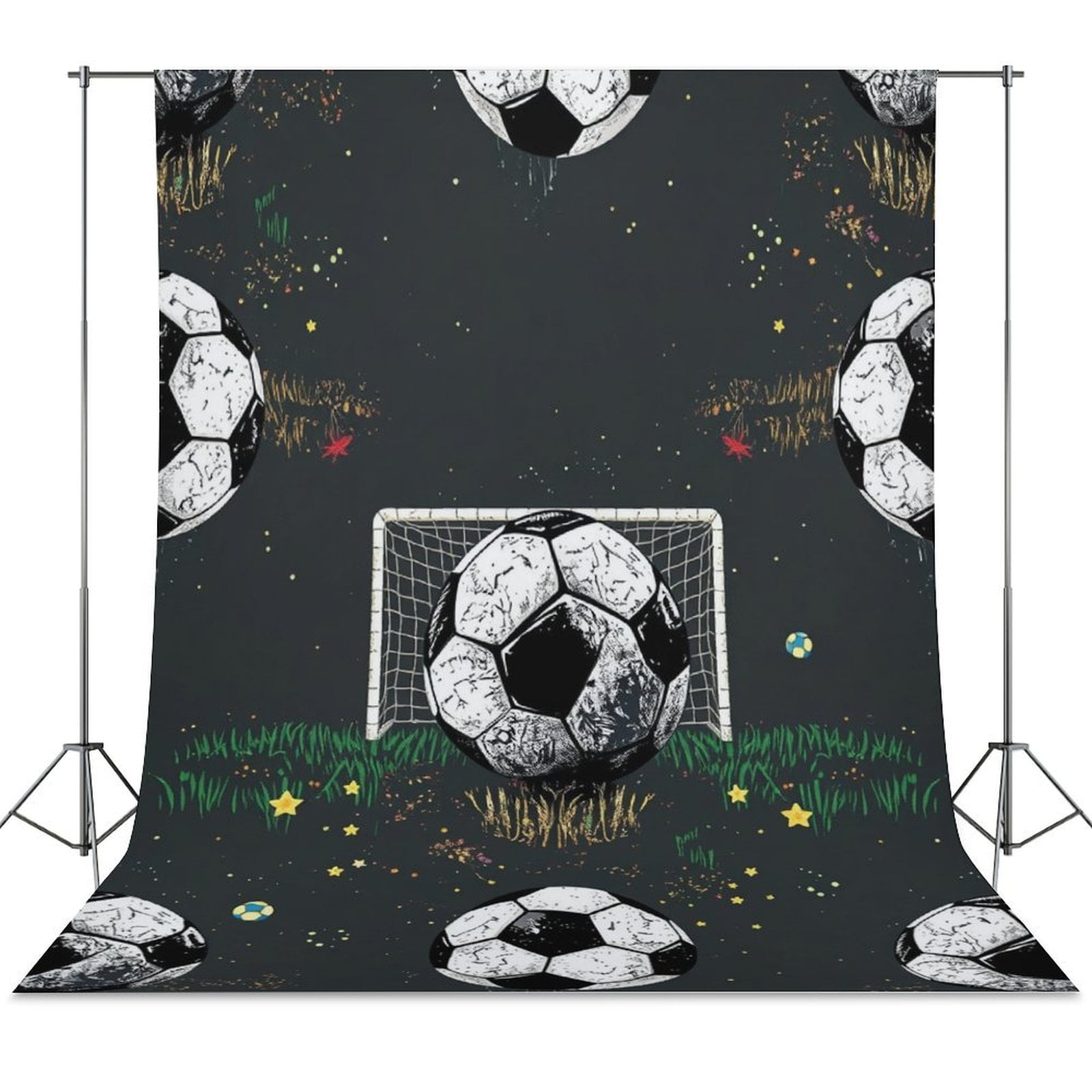Soccer Ball Galaxy Pattern Decorations BackdropPortrait Photography ...