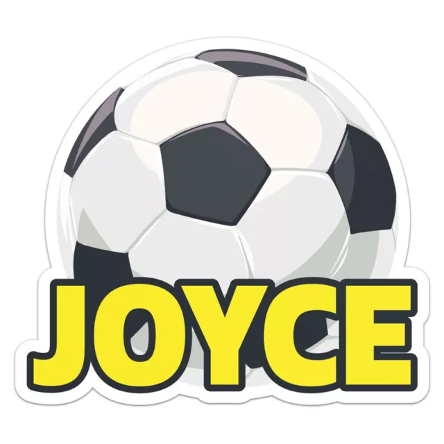 Soccer Ball Joyce Name Sticker Phone Decal Water Bottle Stickers Car ...