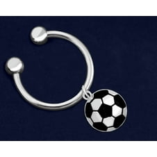 Soccer Ball Keychains in Various Colors for Fans and Accessories