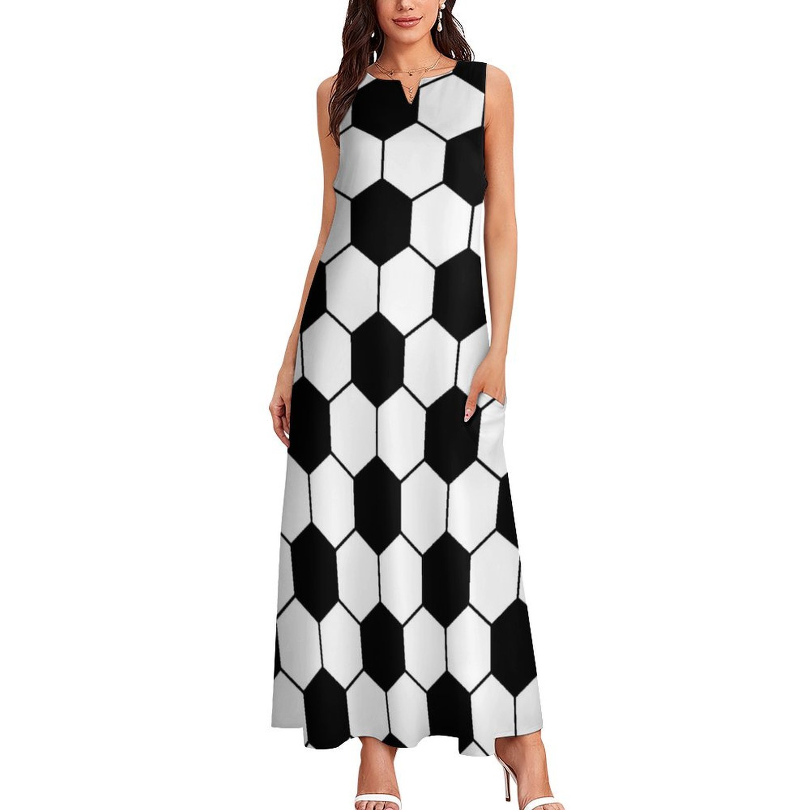 Soccer Ball Long Dress Clothing Dresses women"s clothing summer 2024 ...