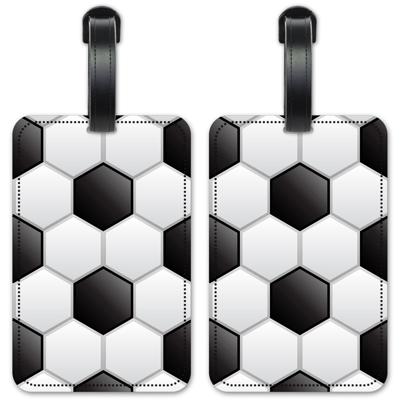 Soccer Ball - Luggage ID Tags / Suitcase Identification Cards - Set of ...