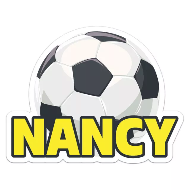 Soccer Ball Nancy Name Sticker Phone Decal Water Bottle Stickers Car ...