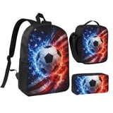 Soccer Ball Patriotic Backpack Set 3pc Including Backpack, Lunch Bag ...