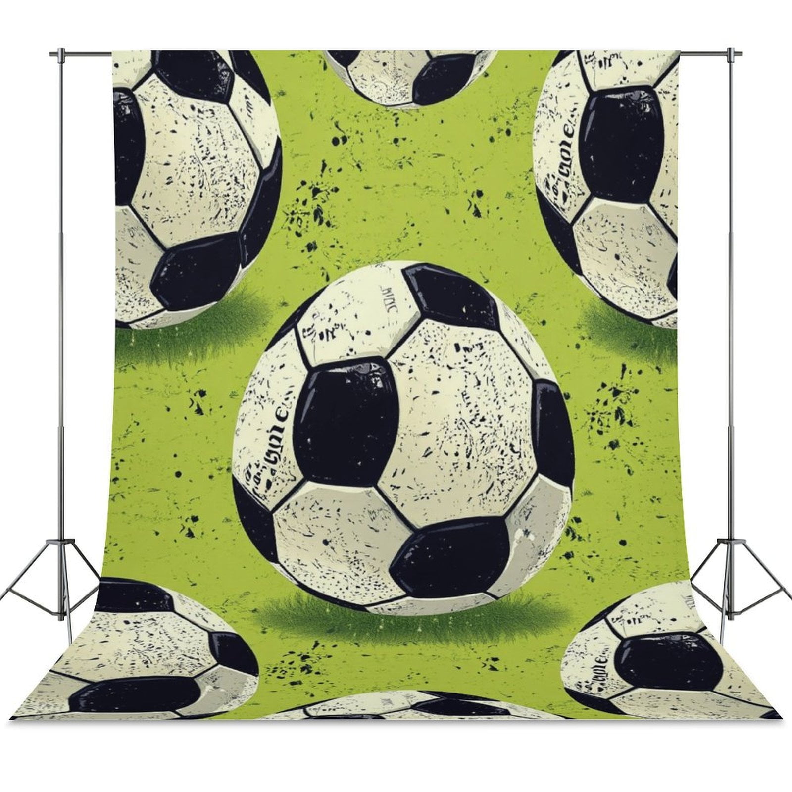 Soccer Ball Pattern Decorations BackdropPortrait Photography Background ...