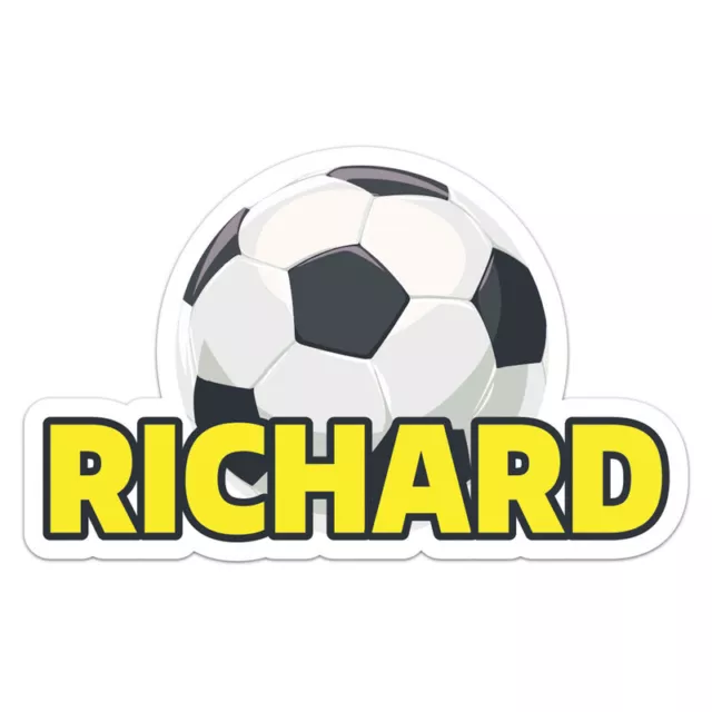 Soccer Ball Richard Name Sticker Phone Decal Water Bottle Stickers Car ...
