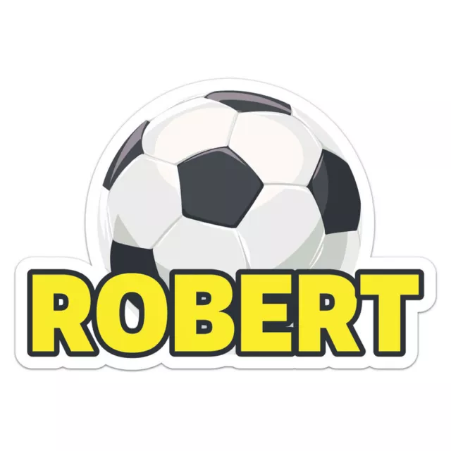 Soccer Ball Robert Name Sticker Phone Decal Water Bottle Stickers Car ...