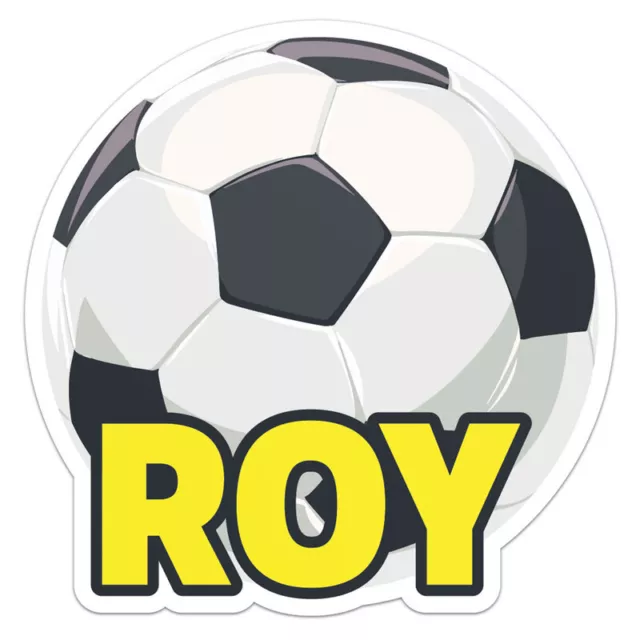 Soccer Ball Roy Name Sticker Phone Decal Water Bottle Stickers Car ...