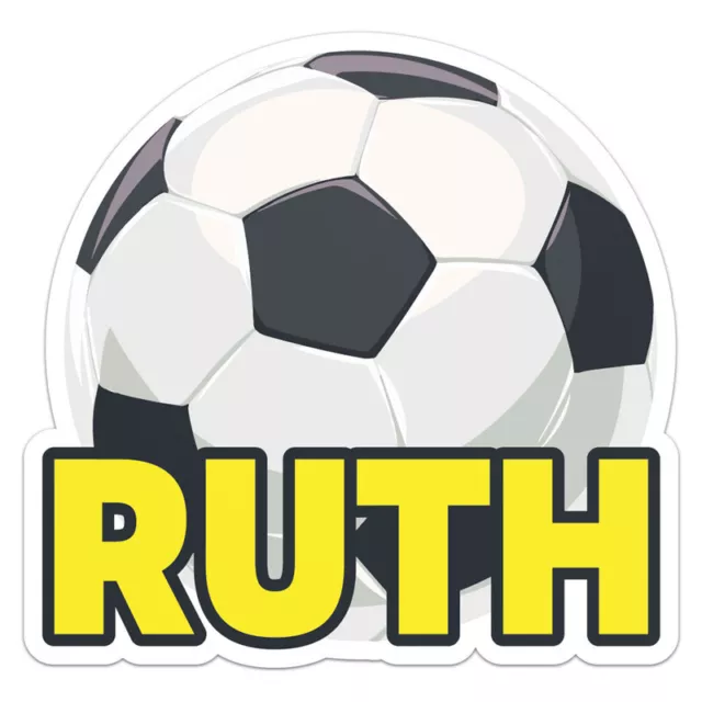 Soccer Ball Ruth Name Sticker Phone Decal Water Bottle Stickers Car ...