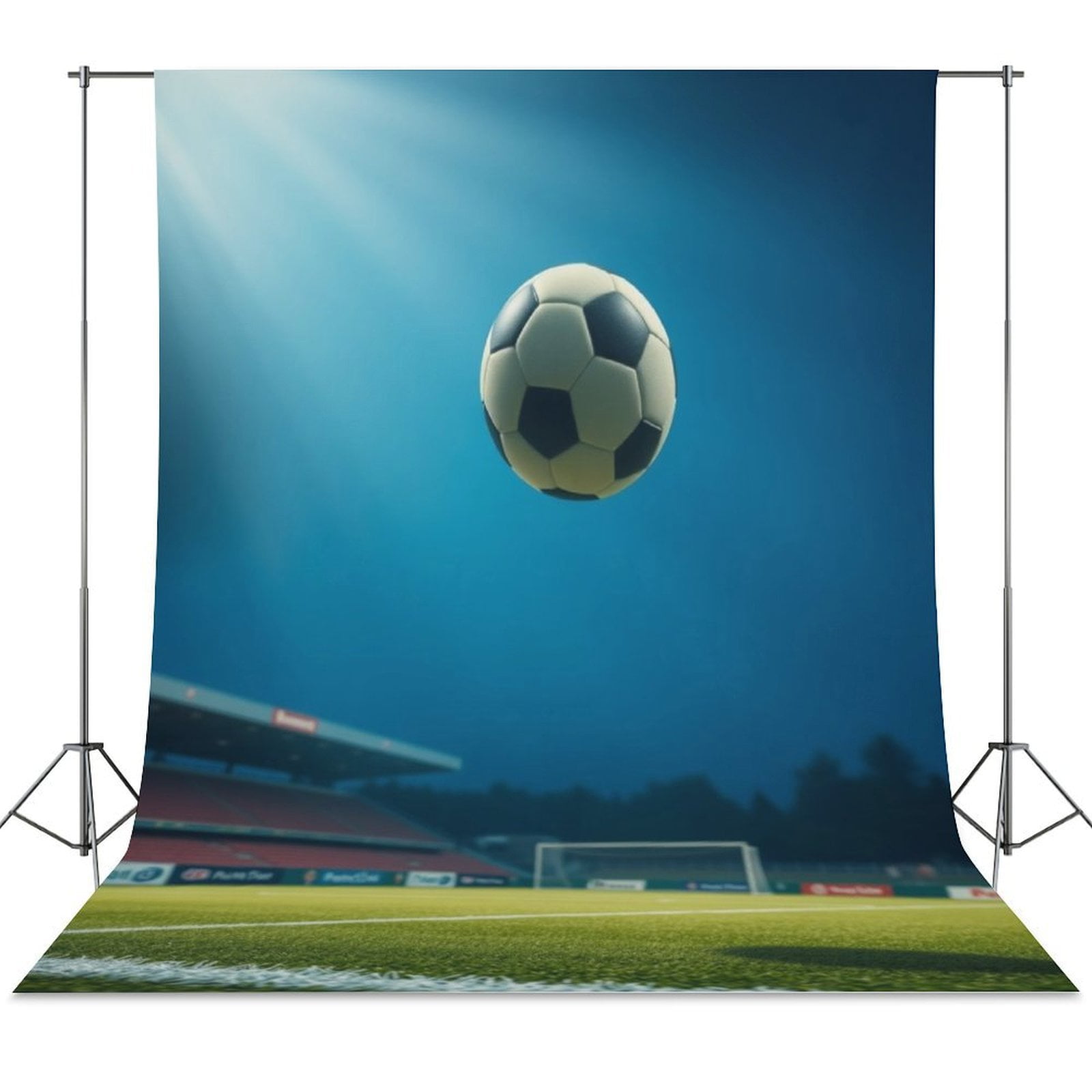 Soccer Ball Stadium Night Photography Backdrops Adult Photostudio Props Decors Backgrounds ...