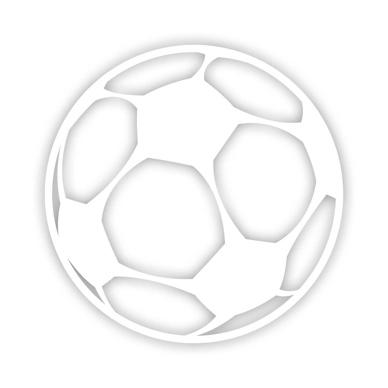 Soccer Ball Sticker Decal Die Cut - Self Adhesive Vinyl - Weatherproof ...