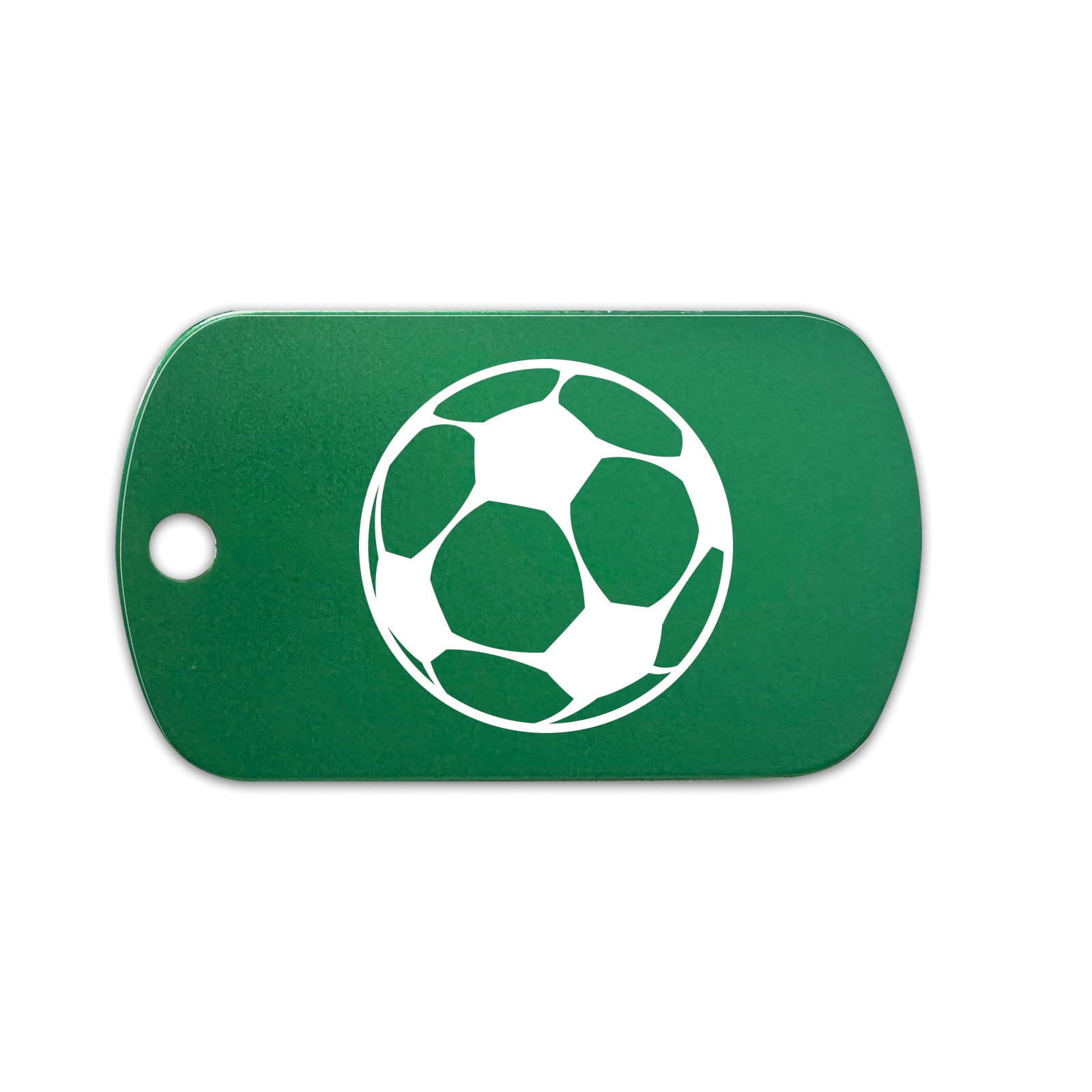 Soccer Ball V2 GI Dog Tag Aluminum Keychain european football version 2 ...