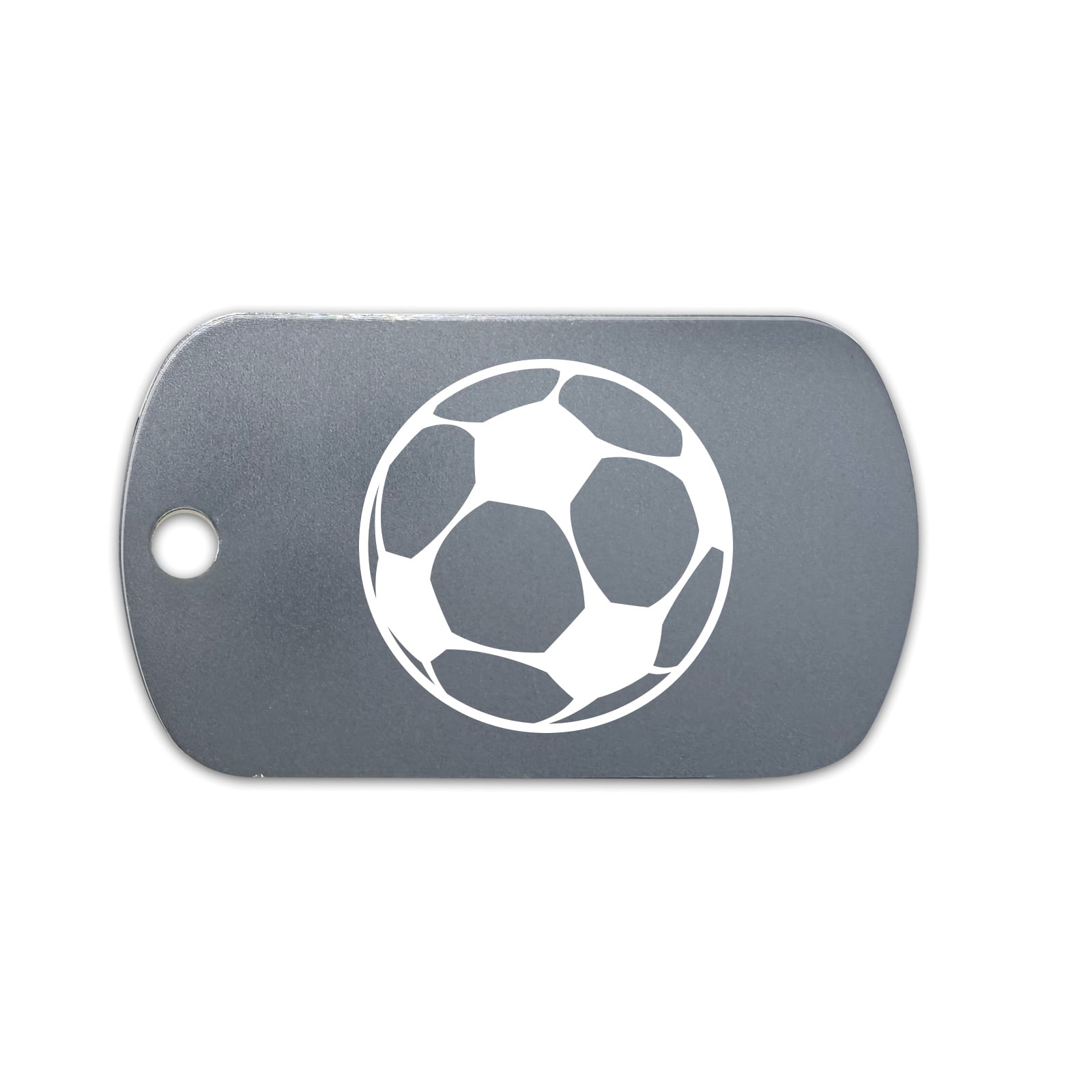 Soccer Ball V2 GI Dog Tag Aluminum Keychain european football version 2 ...