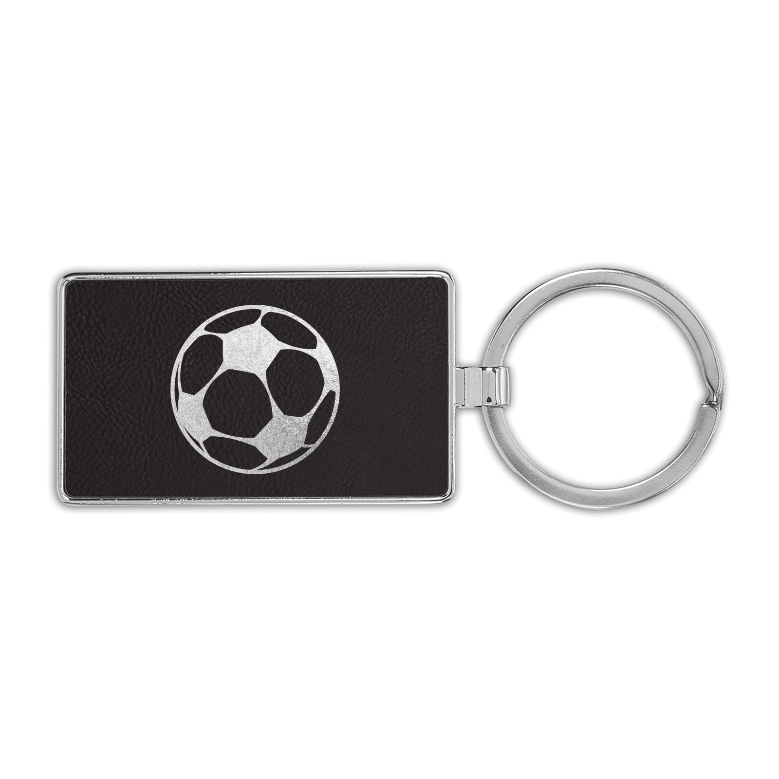 Soccer Ball V2 Premium Leatherette Keychain european football version 2 ...