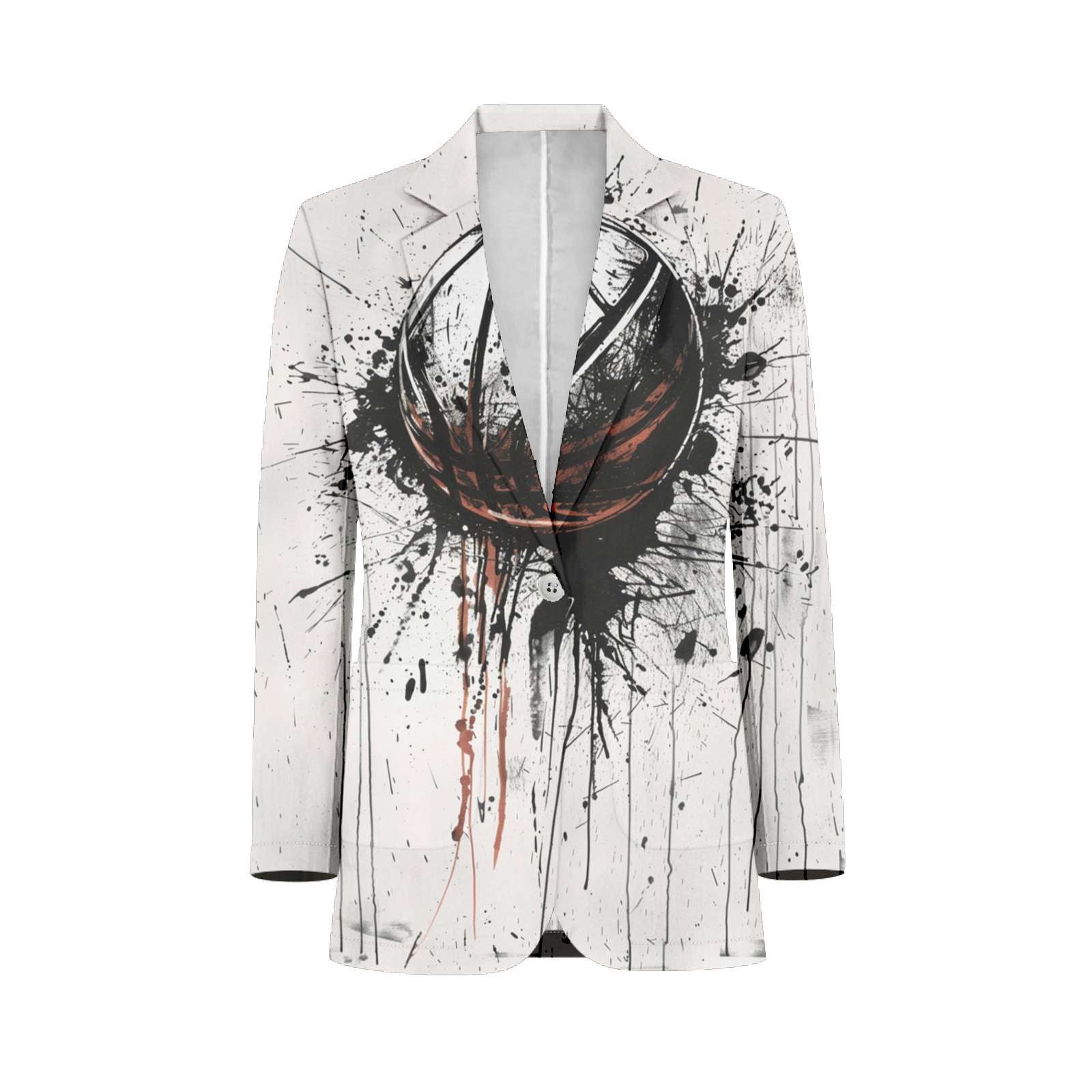 Soccer Ball Watercolor Customized Men's Suits full man Shawl Collar ...