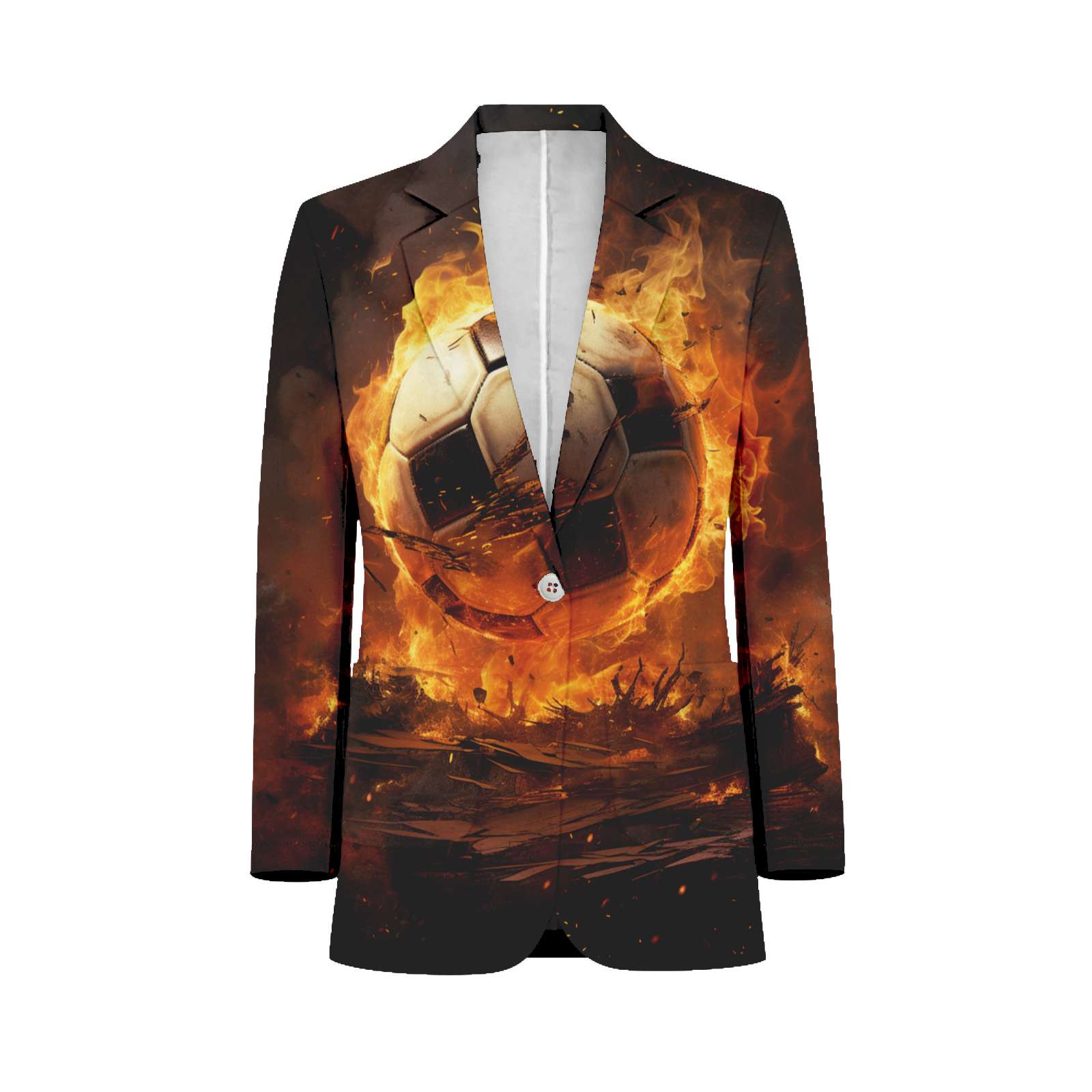Soccer Ball Watercolor Mens Suits Shawl Collar Slim Fit Suit Mens Groom ...