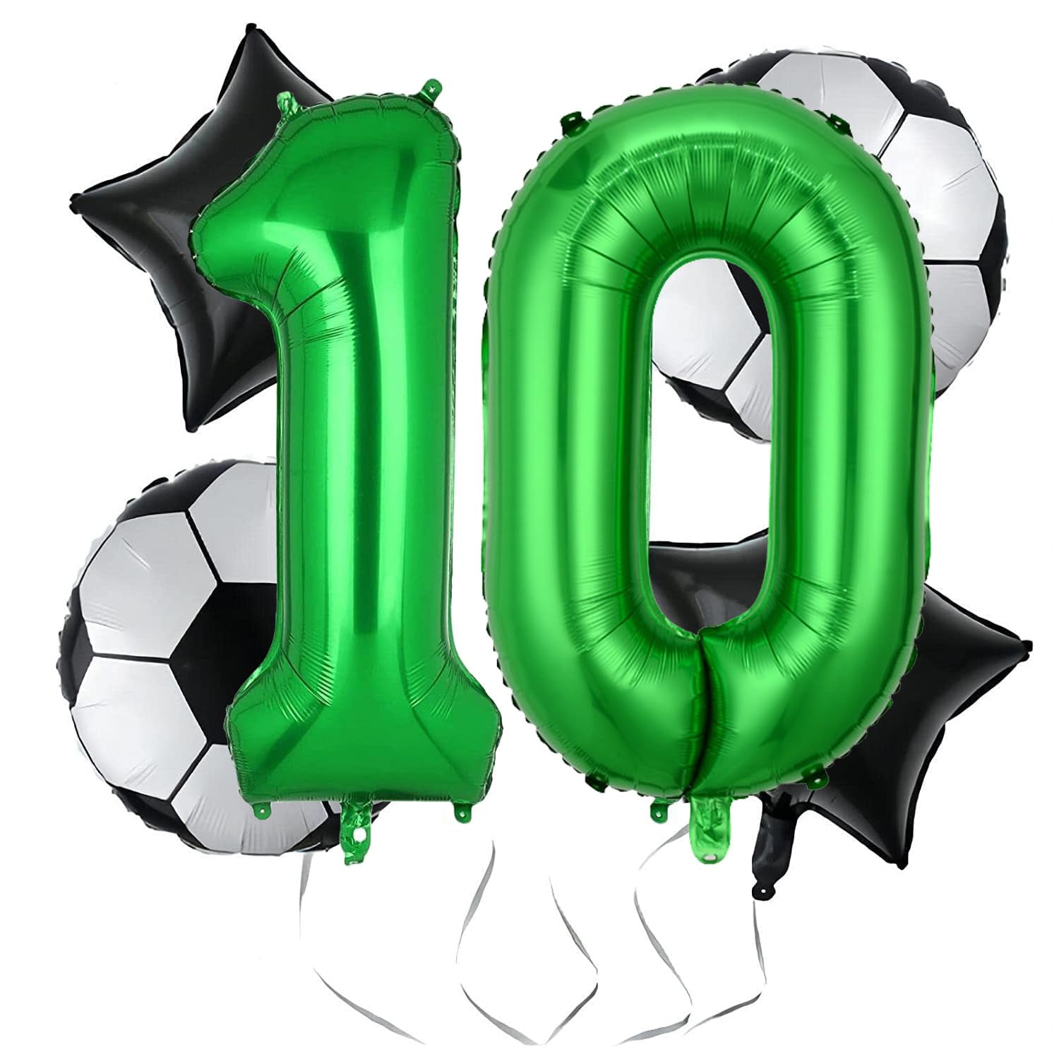 Soccer Balloons 10thEGSC Birthday Decorations for Boys, Soccer Birthday ...